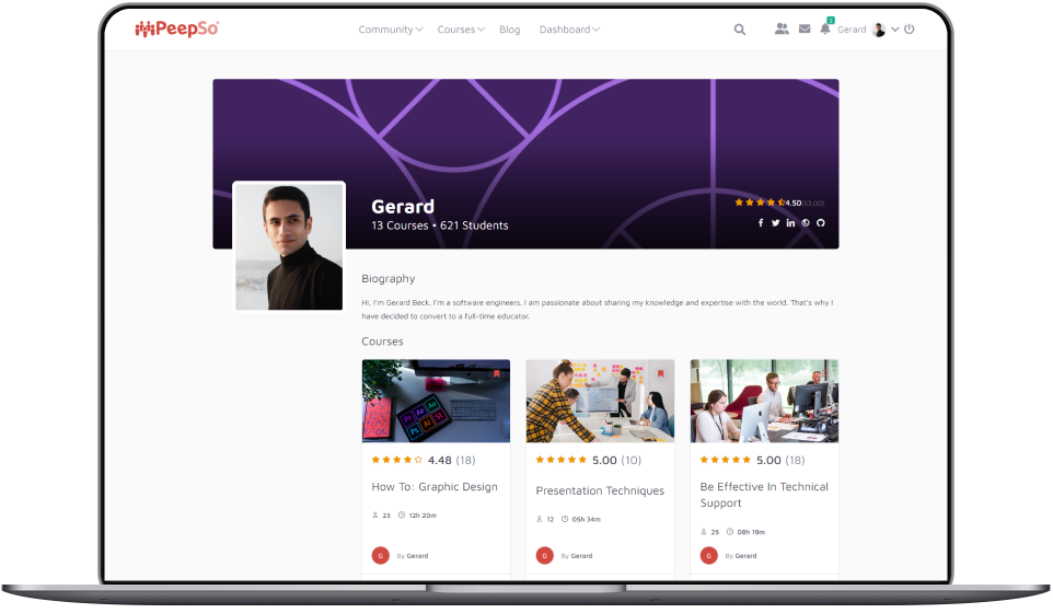 PeepSo for E-Learning | PeepSo