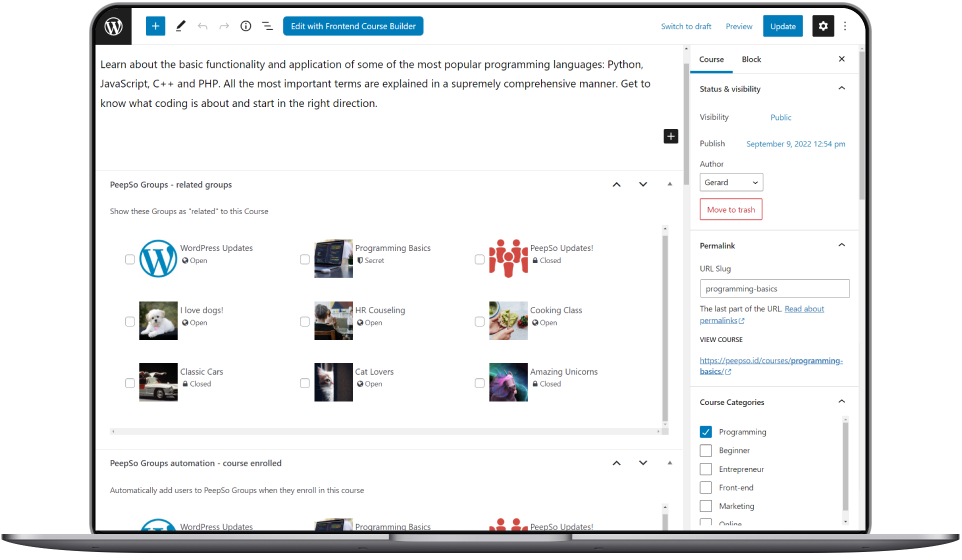 PeepSo for E-Learning | PeepSo