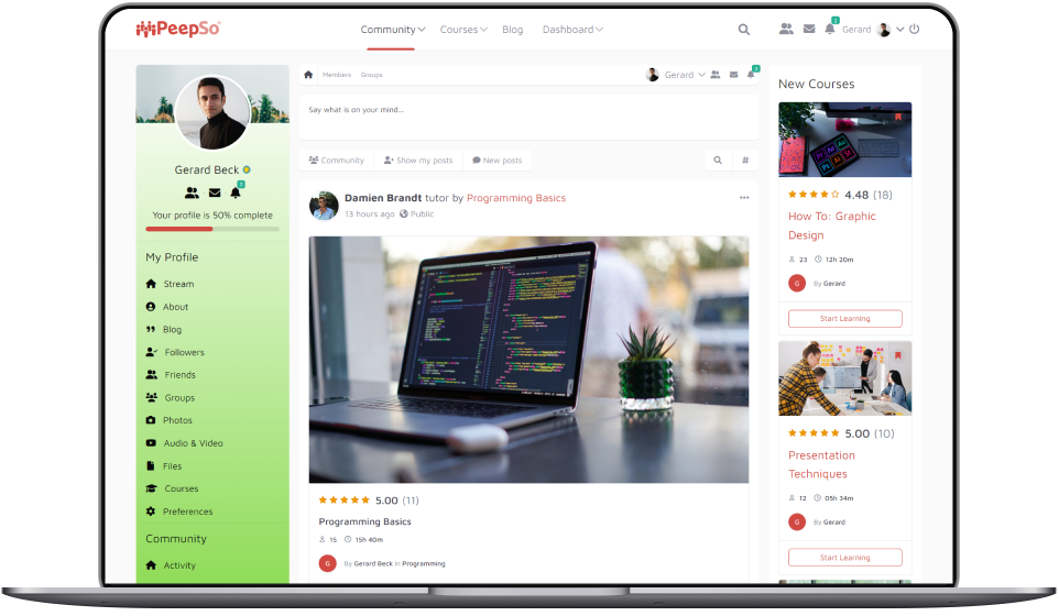 PeepSo for E-Learning | PeepSo